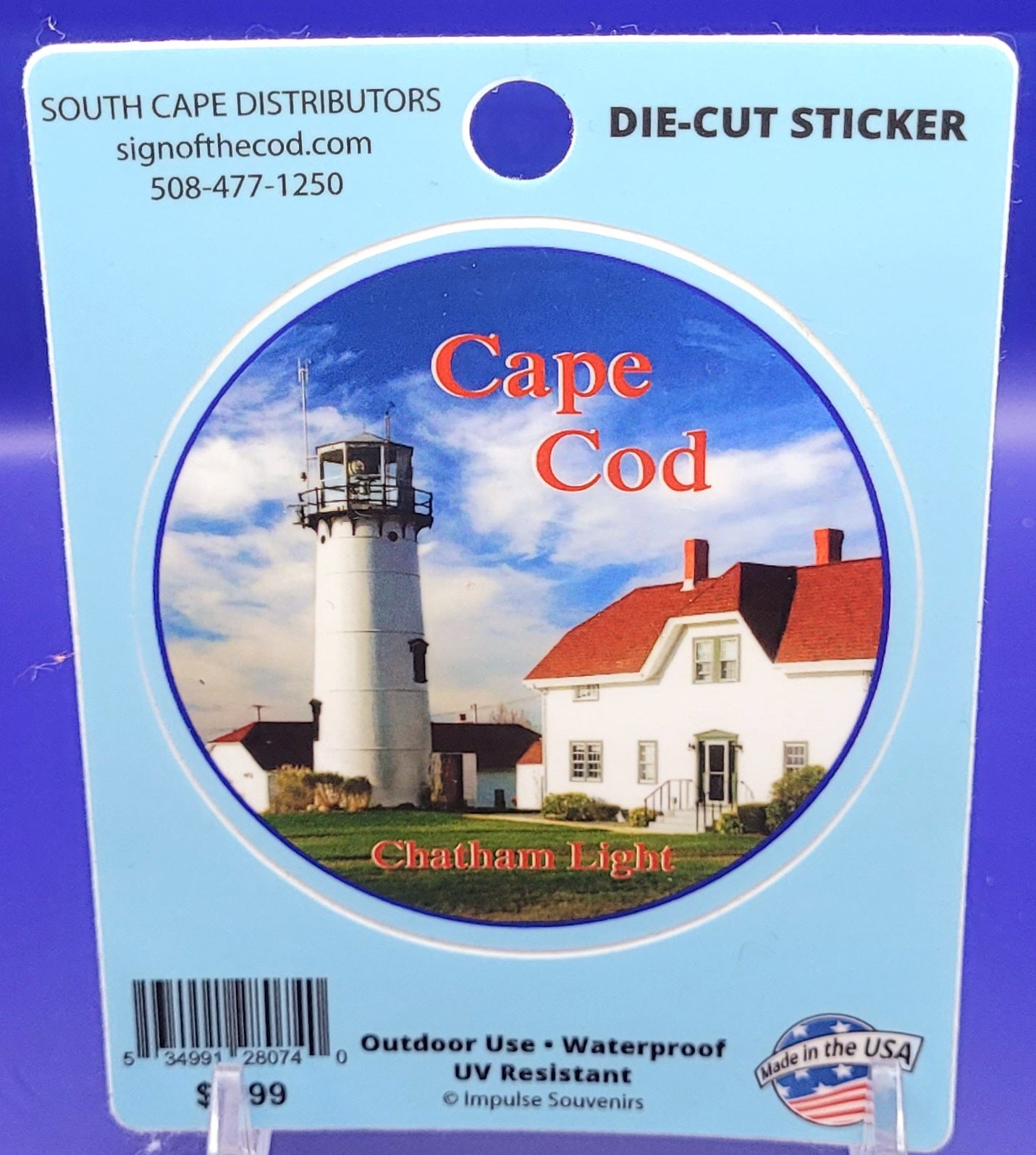 Round Chatham Lighthouse Sticker – Popponesset Beach Company